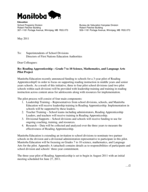 Fillable Online edu gov mb Letter to Superintendents and Pilot Nomination Form - edu gov mb Fax ...
