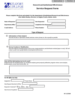 Fillable Online RIE Service Request Form Fax Email Print - pdfFiller