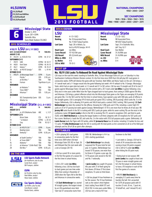 Fillable Online Game 6 Notes vs. Mississippi State.indd. SUPPLEMENTAL ...
