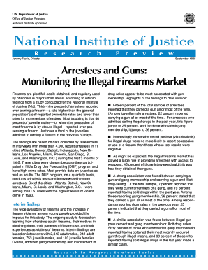 Fillable Online ncjrs Arrestees and Guns - National Criminal Justice ...