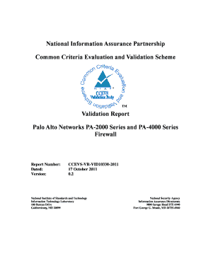 Fillable Online commoncriteriaportal Palo Alto Networks Inc. PA-Series ...
