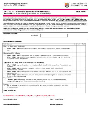 Fillable Online cs bham ac School of Computer Science University of ...