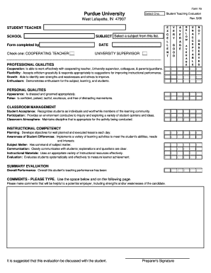 Fillable Online education purdue Form 16 Mid-term EVAL - Purdue ...