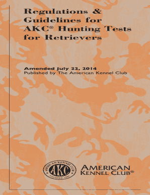 Fillable Online images akc Regulations and Guidelines for AKC Hunting ...