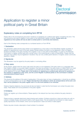 Fillable Online electoralcommission org RP1 M.qxp - electoralcommission org Fax Email Print ...
