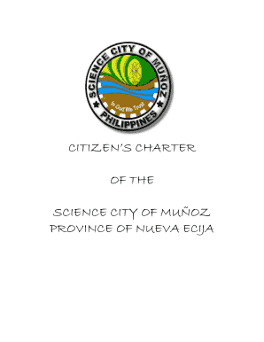 Fillable Online The Local Government of the Science City of Munoz in ...