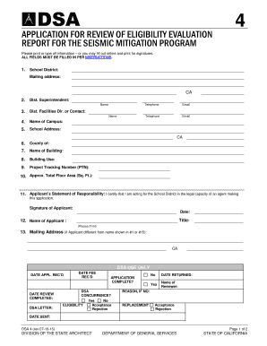 dsa 4 form Fill Online, Printable, Fillable, Blank - pdfFiller