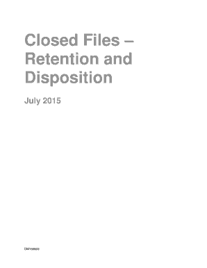 Fillable Online lawsociety bc Practice Resource: Closed Files ...