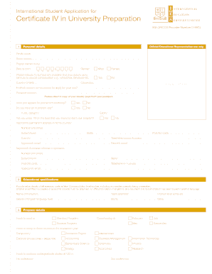 Fillable Online uq edu Certificate IV in University Preparation ...