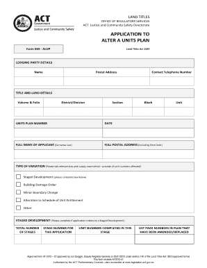 Fillable Online legislation act gov Form 055 ALUP Fax Email Print ...