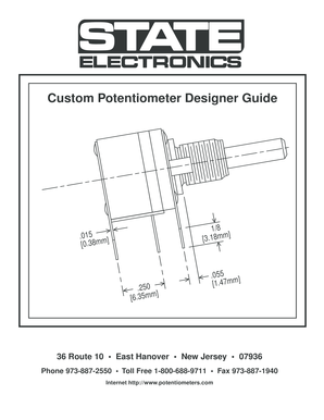 Fillable Online Custom Potentiometer Designer Guide Fax Email Print ...