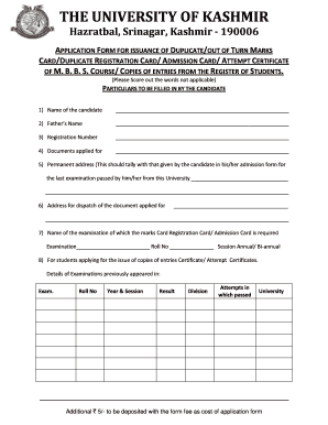 Application For Attempt Certificate - Fill Online, Printable, Fillable ...
