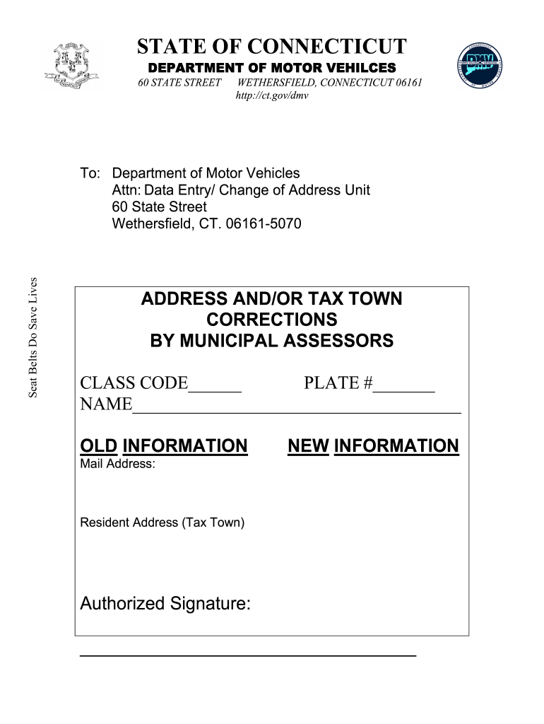 Change Of Address Sticker Ct Fill Online Printable Fillable Blank 