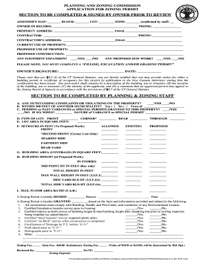 Fillable Online Zoning bPermitb - Town of New Canaan Fax Email Print - pdfFiller