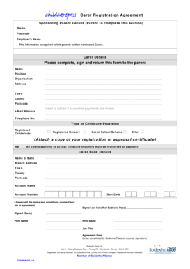 Fillable Online bolton ac Carer Registration - bolton ac Fax Email ...