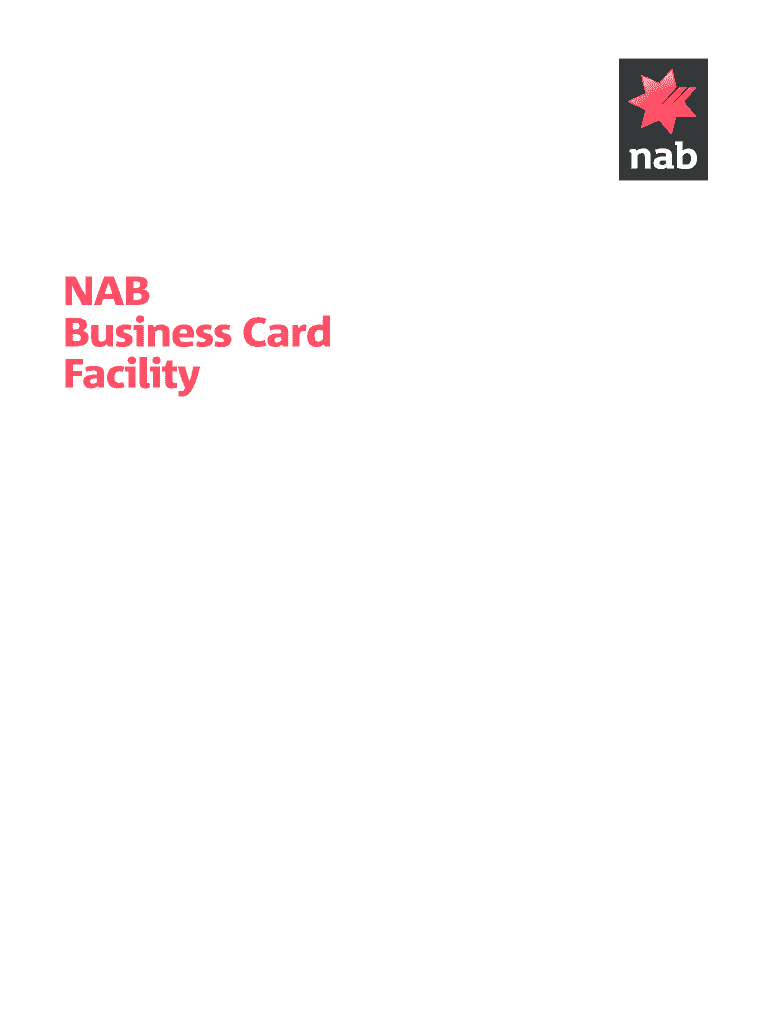 Fillable Online NAB Business Card Facility Fax Email Print - pdfFiller