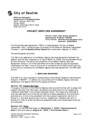 Fillable Online seattleschools City of Seattle - Seattle Public Schools ...