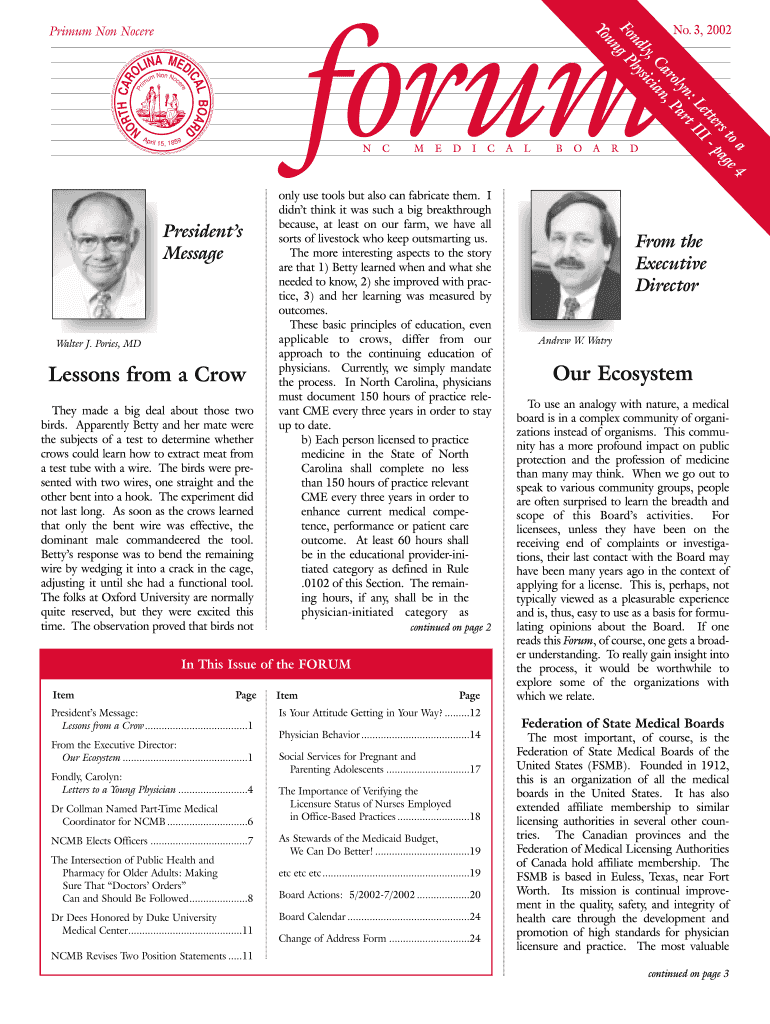 Fillable Online ncmedboard A pr - ncmedboard Fax Email Print - pdfFiller