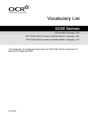 Fillable Online ocr org GCSE, AS and A Level French, German and Spanish - OCR Fax Email Print ...