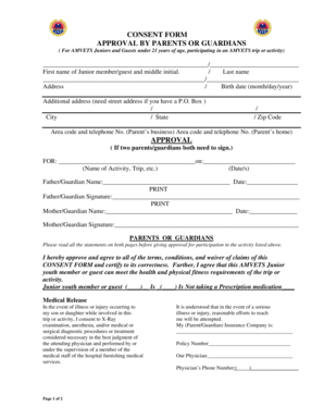 Fillable Online amvets Consent form - AmVets - amvets Fax Email Print ...