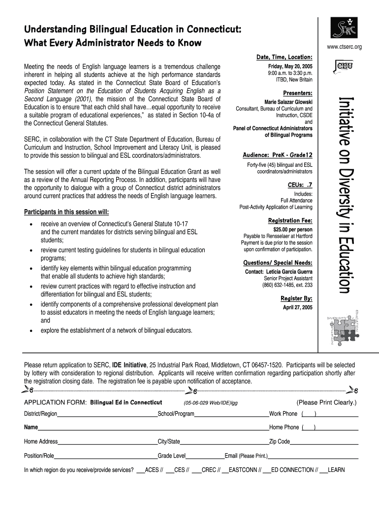 Fillable Online Understanding Bilingual Education in Connecticut: What Every Administrator Needs ...
