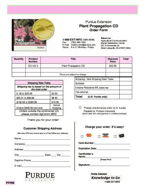 Fillable Online extension purdue Download Printable Order Form - Purdue ...