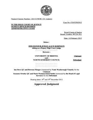 Royal Courts Of Justice Forms | pdfFiller