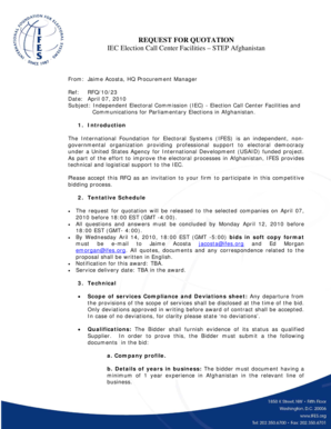 Fillable Online buyersguide ifes IEC Election Call Center Facilities ...