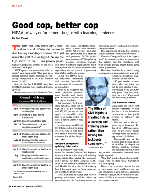 Fillable Online In-depth report on HIPAA compliance strategy (PDF) Fax ...