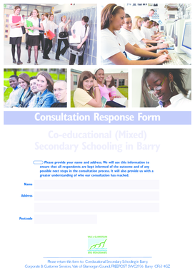 Fillable Online Co-educational (MIxed) Schooling Consultation ...