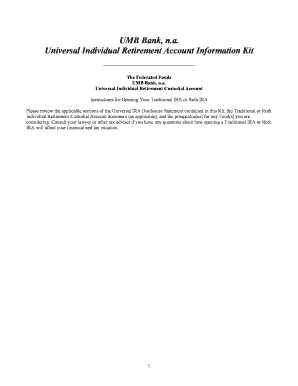 Fillable Online Universal Individual Retirement Account Information Kit ...