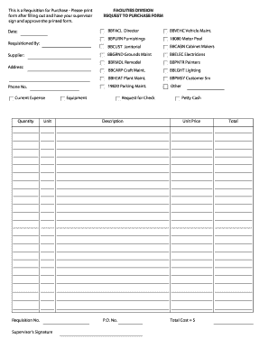 Fillable Online slcc FACILITIES DIVISION REQUEST TO PURCHASE FORM ...
