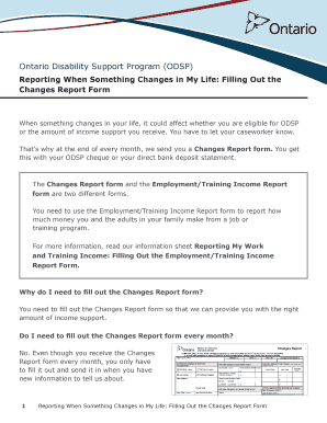 Fillable Online Ontario Disability Support Program (ODSP) Fax Email ...