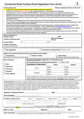 Fillable Online boroondara vic gov Commercial Street Furniture Permit ...