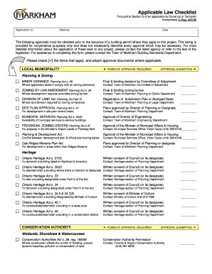 Fillable Online Applicable Law Compliance Summary Checklist Applicable ...