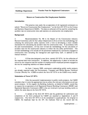 Fillable Online Practice Note for Registered Contractors Fax Email Print - pdfFiller