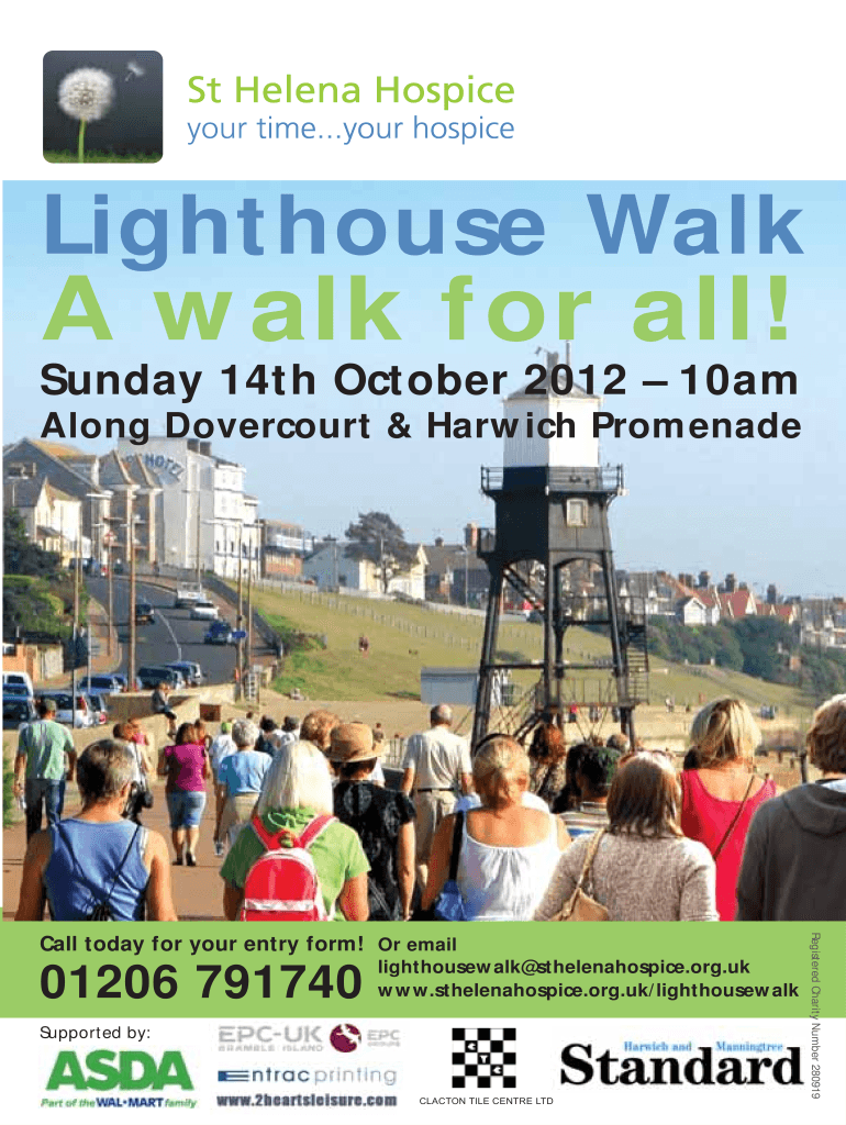 Fillable Online Lighthouse Walk A walk for all - sthelenahospiceorguk ...