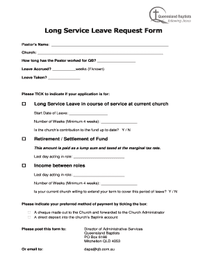 Fillable Online qb org Long Service Leave Request Form - bQBb - qb org ...
