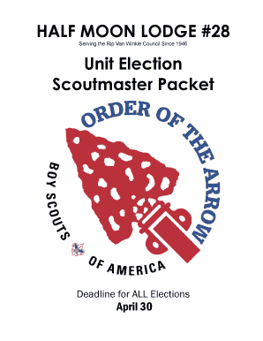 Fillable Online halfmoonlodge28 BUnitb Election Forms Fax Email Print ...