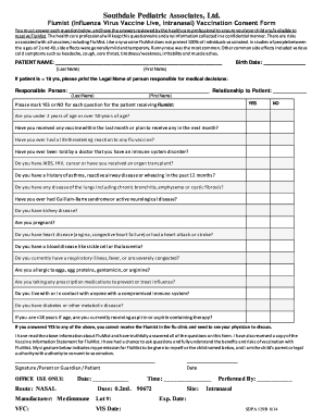 Fillable Online Flu Vaccine Consent Form Cdc Pdf - Ebooks Download Fax ...