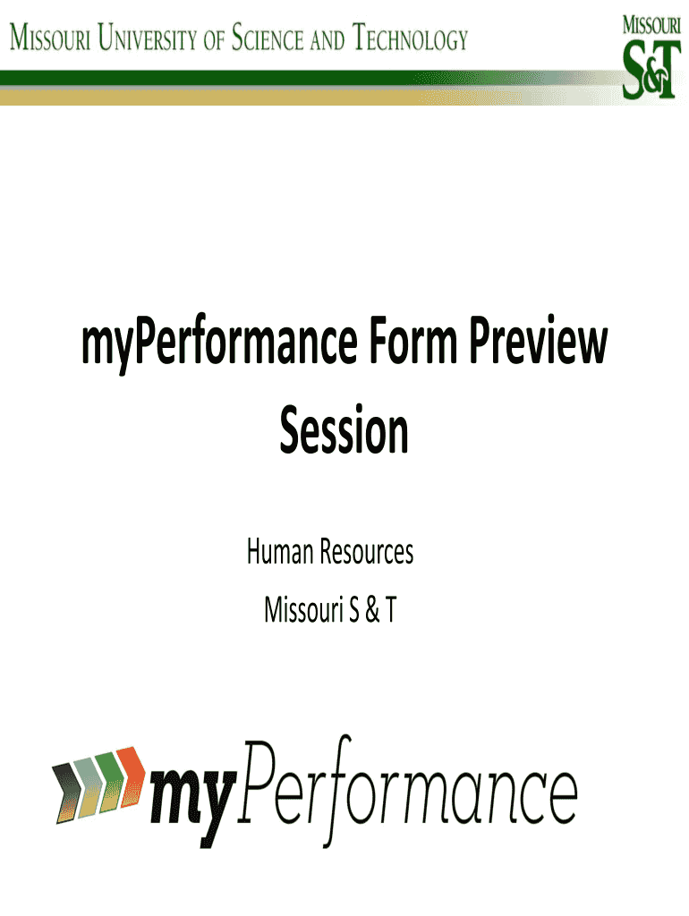 Fillable Online hr mst MyPerformance Form Preview Session - hr mst Fax Email Print - pdfFiller