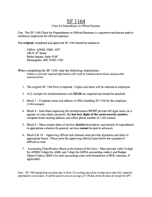 Fillable Online SF 1164 Fax Email Print - pdfFiller