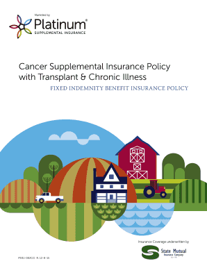 Fillable Online Cancer Supplemental Insurance Policy with Transplant ...