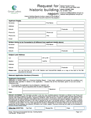 Fillable Online Historic Building Report Request Form(PDF ... - Great ...