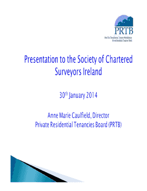 Fillable Online The Private Residential Tenancies Board (PRTB) is a Fax ...
