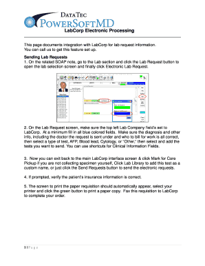 Fillable Online LabCorp Electronic Processing Fax Email Print - pdfFiller