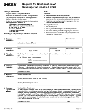 Fillable Online GC-16479 Request for Continuation of Coverage for ...