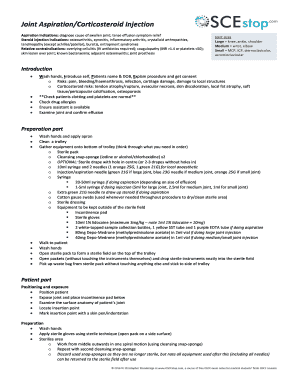 Fillable Online Joint Aspiration/Corticosteroid Injection Fax Email ...
