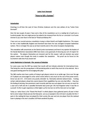 Fillable Online Letter From Denmark Fax Email Print - pdfFiller