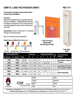 Activar Fire Extinguisher Cabinet - Fill Online, Printable, Fillable ...